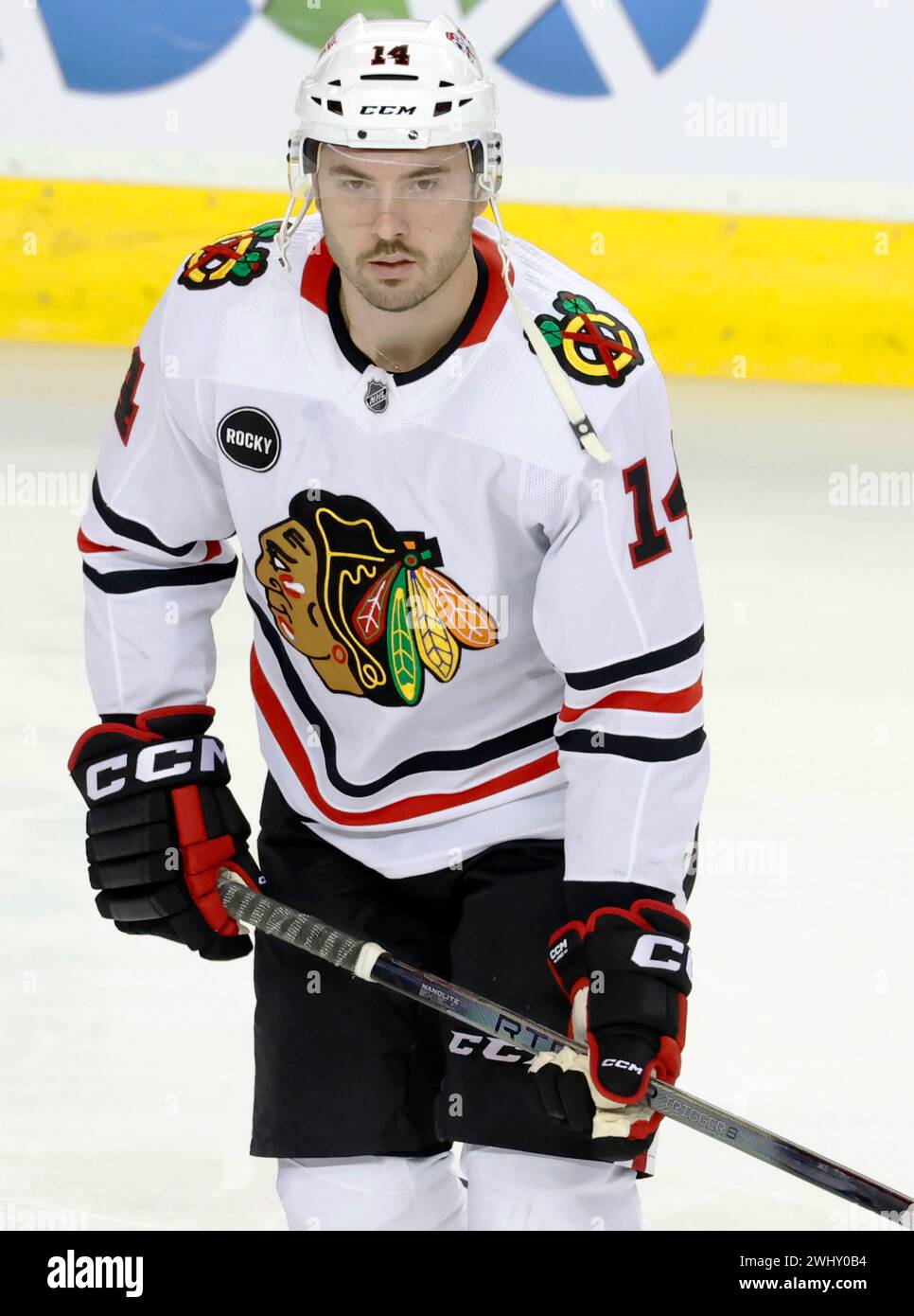 NHL profile photo on Chicago Blackhawks player Boris Katchouk at a game ...