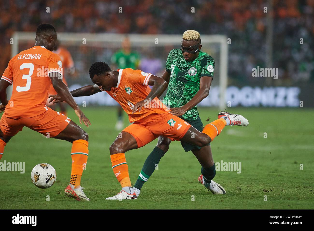 AFACON FINAL, ABIDJAN, IVORY COAST, FRIDAY, FEBRUARY 11, 2024. Duel Between The Ivorian Jean ...