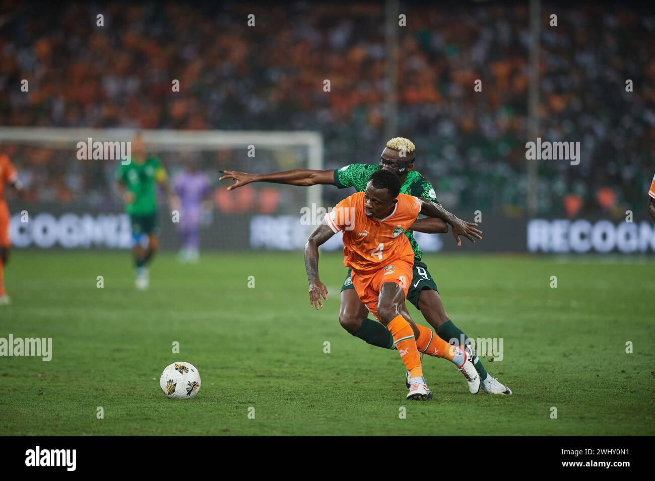 AFACON FINAL, ABIDJAN, IVORY COAST, FRIDAY, FEBRUARY 11, 2024. Duel Between The Ivorian Jean ...