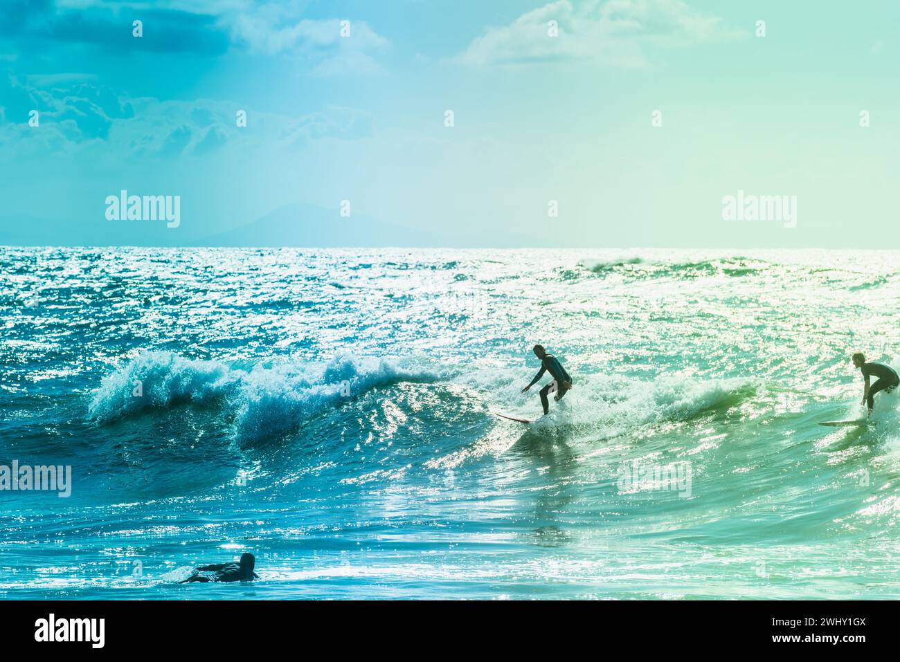 Surfers on sea hi-res stock photography and images - Alamy