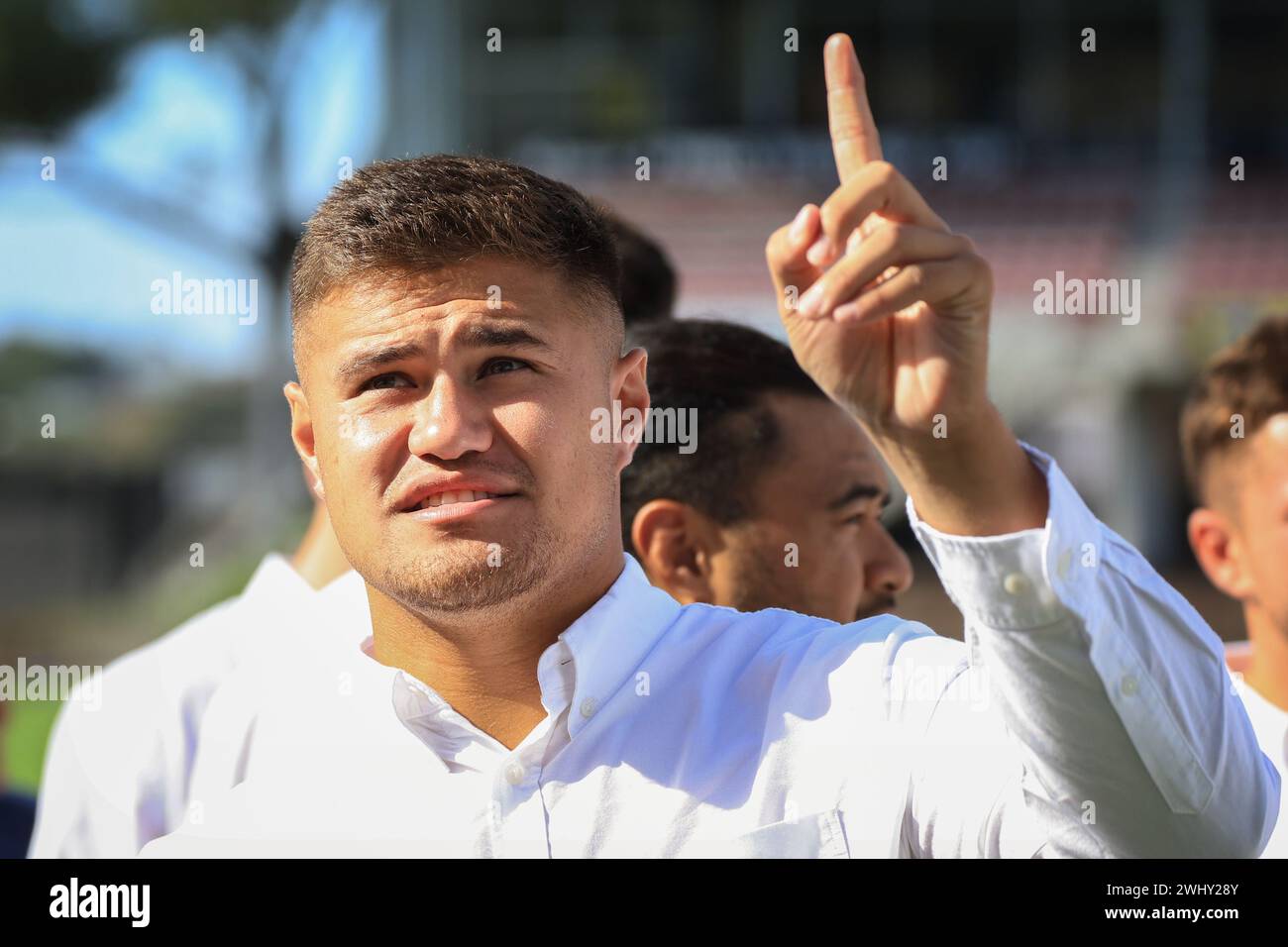 Sydney, Australia. 12th Feb, 2024. Joshua Schuster of Manly looks on ...