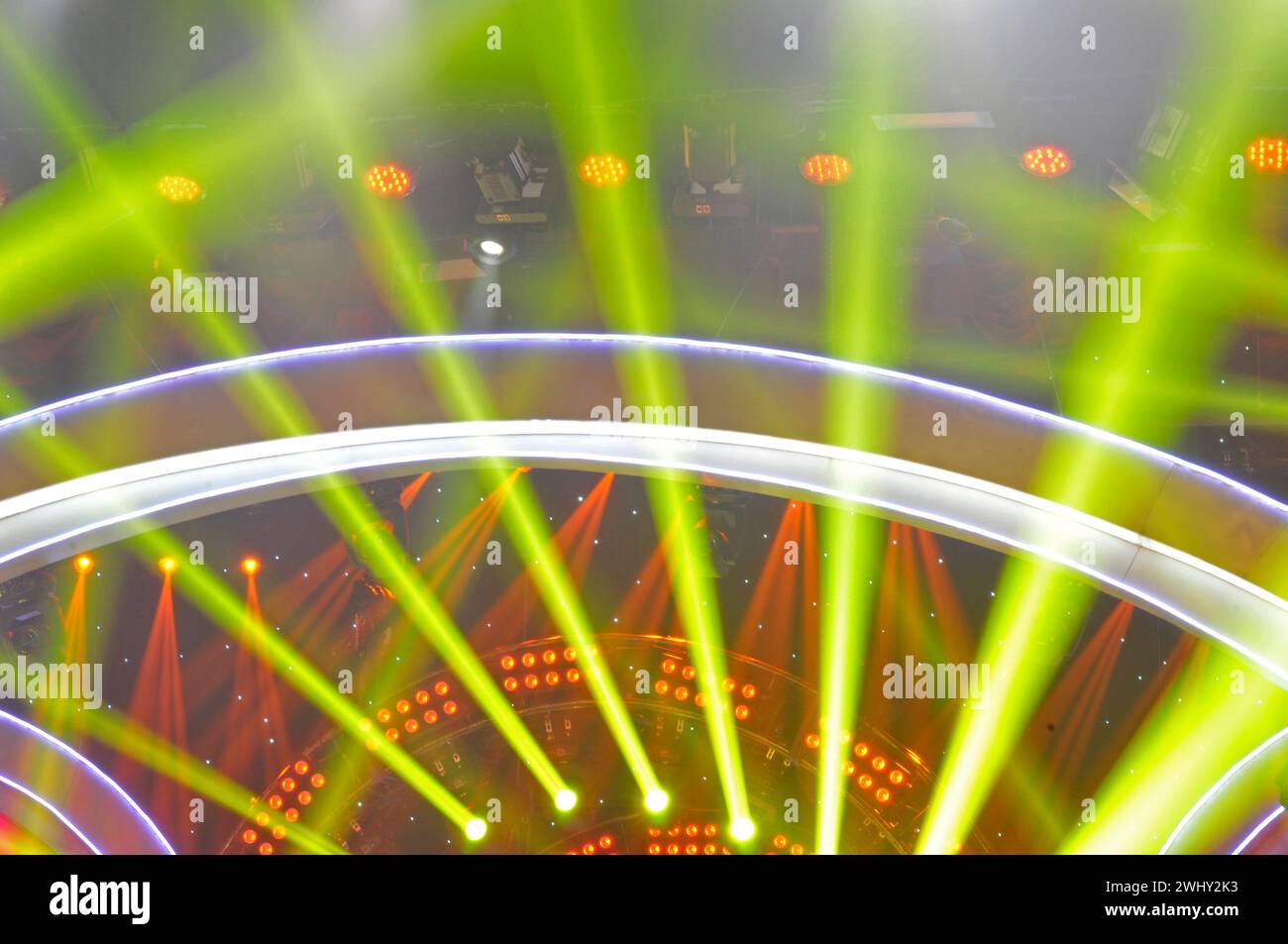 Stage lighting effect in the dark, close-up pictures Stock Photo - Alamy
