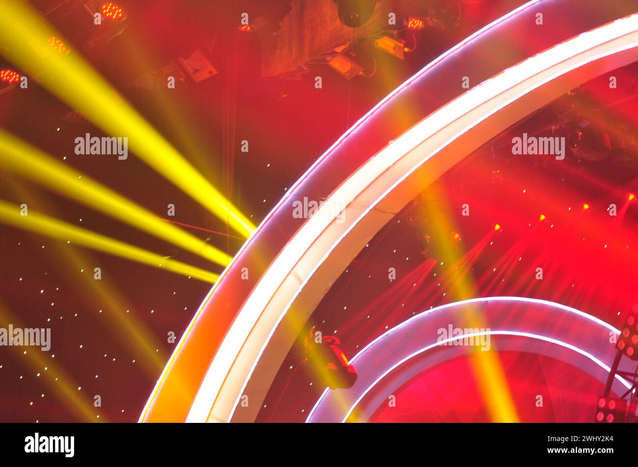 Stage lighting effect in the dark, close-up pictures Stock Photo - Alamy