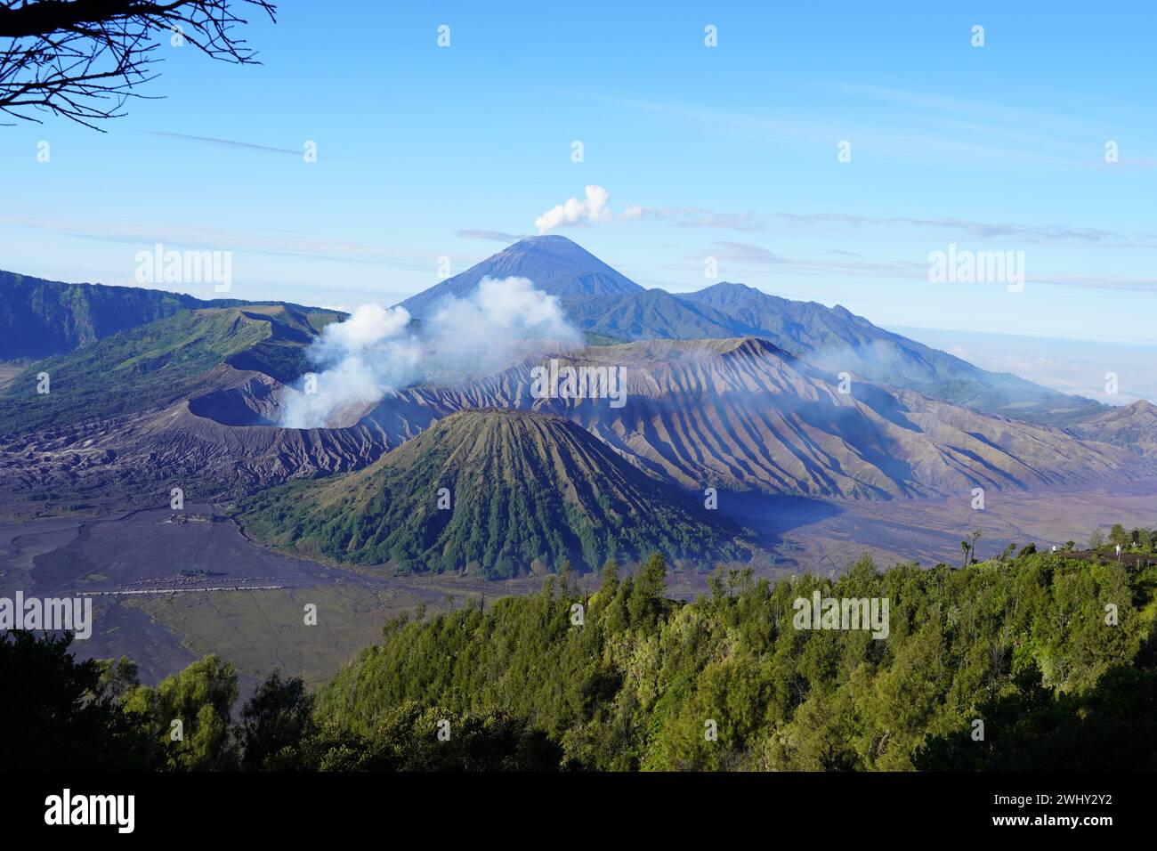 Bromo Volcano In Java Indonesia Stock Photo - Alamy
