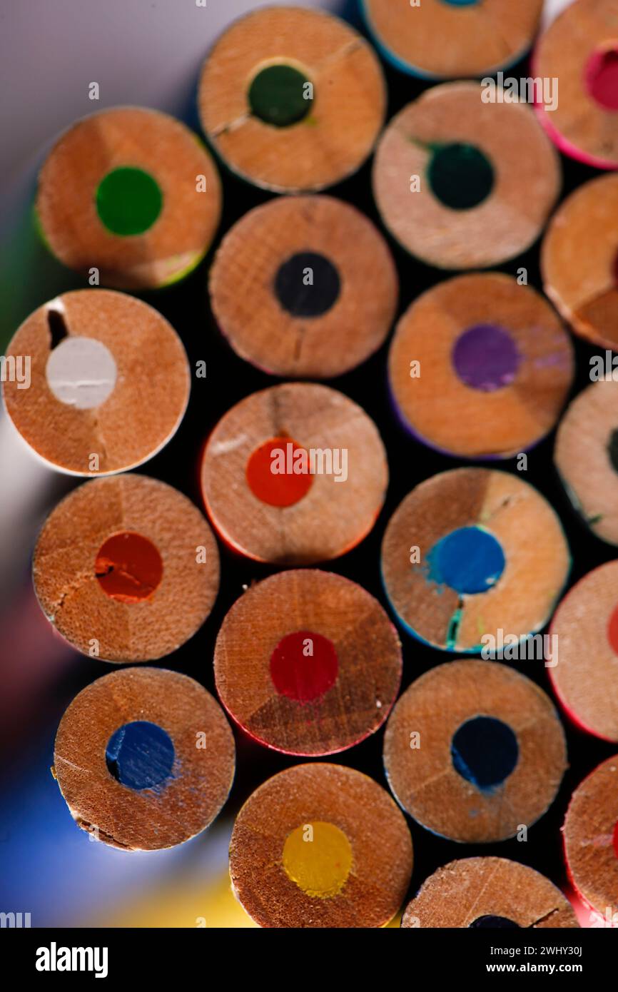 Color pencil, close-up Stock Photo - Alamy