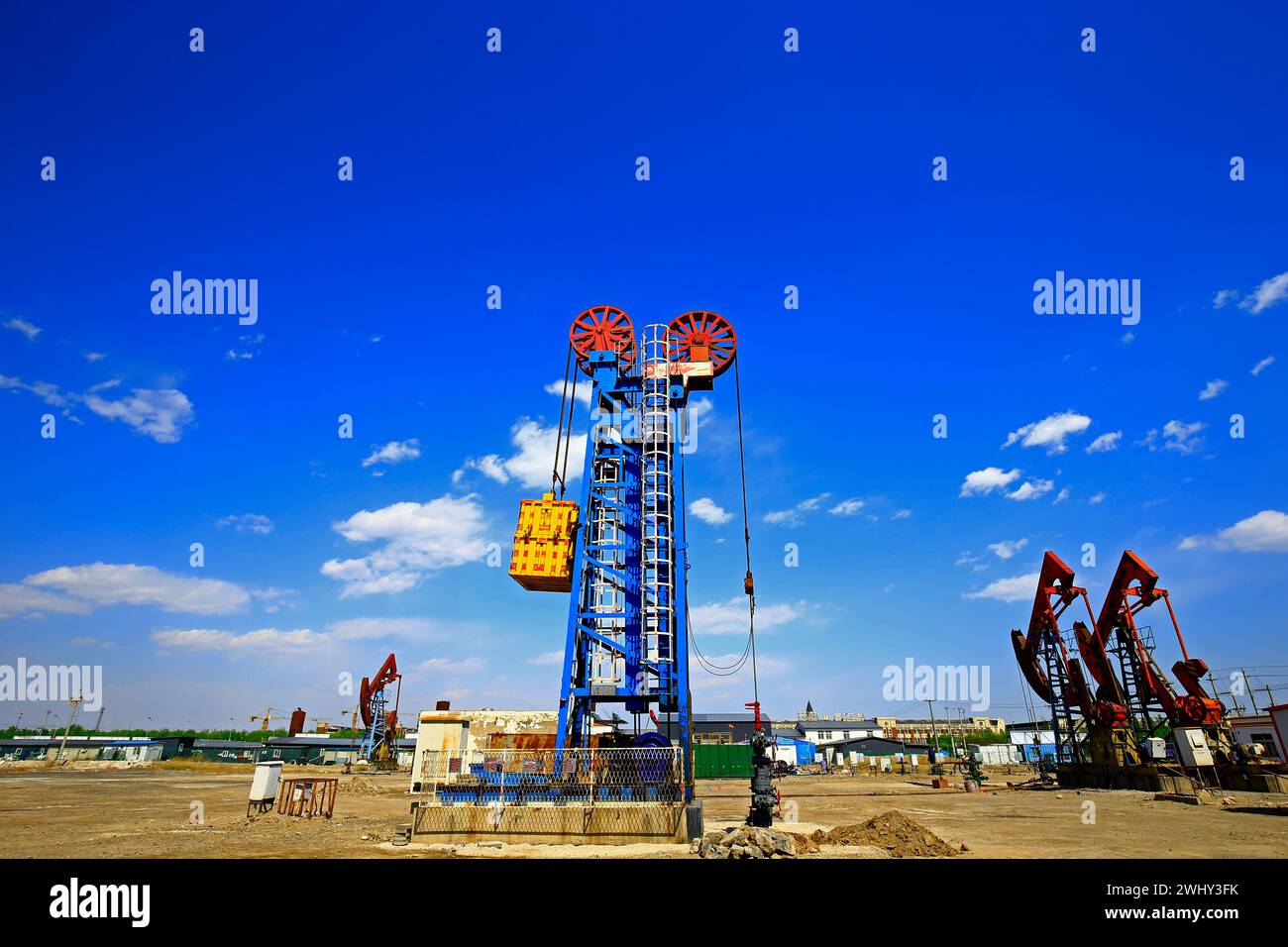 The oil pump, industrial equipment Stock Photo - Alamy