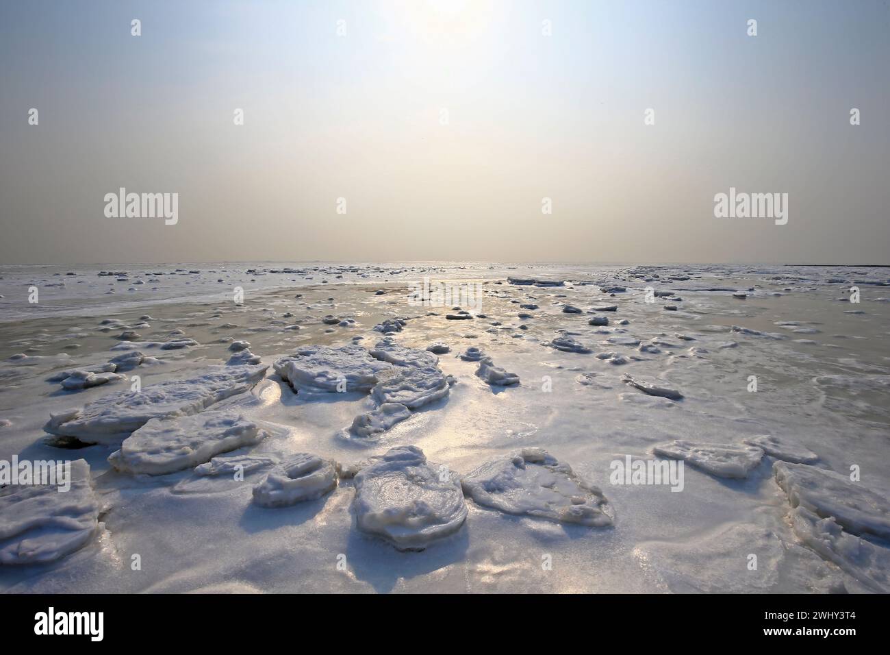 The winter sea ice Stock Photo - Alamy
