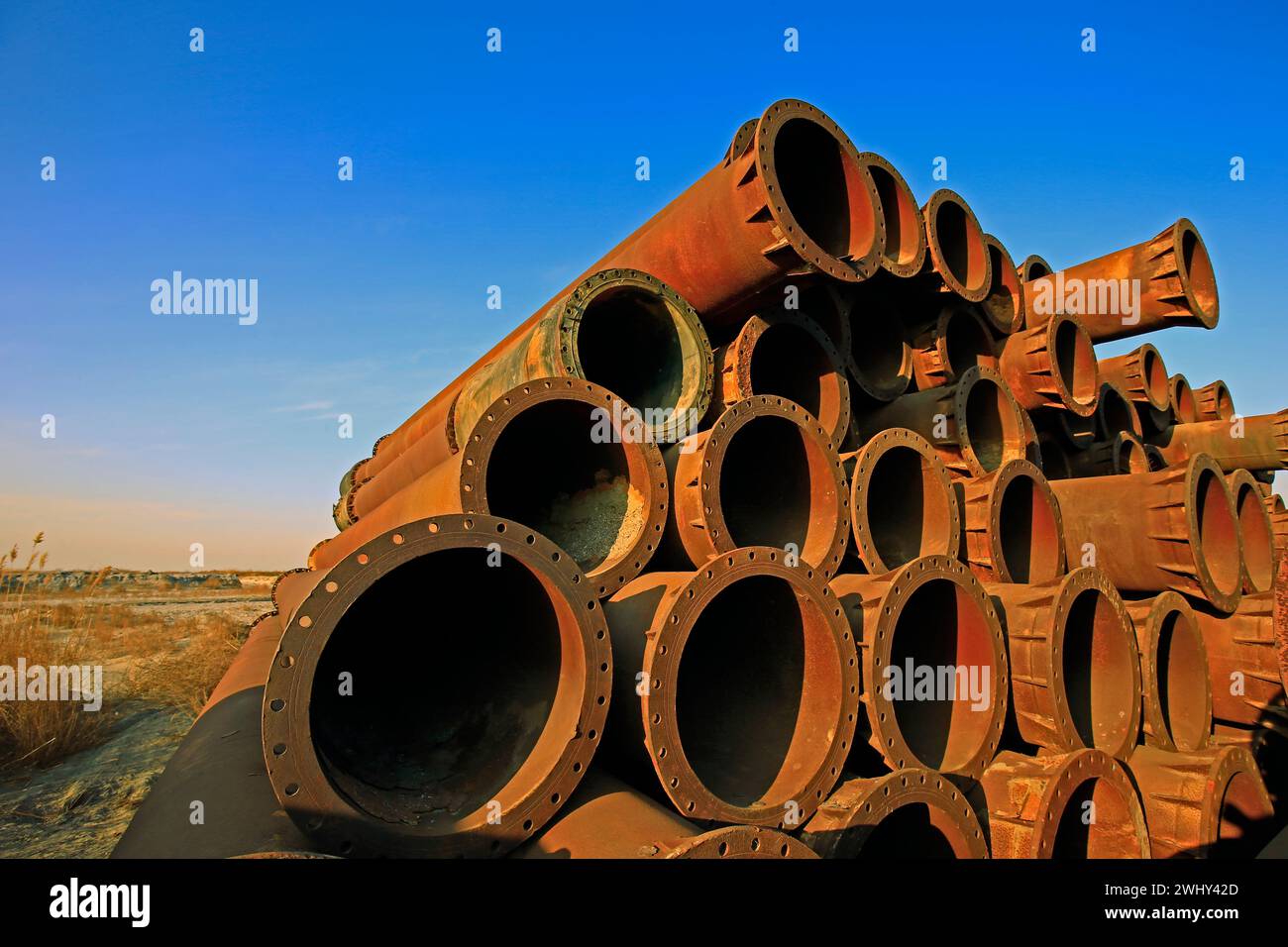 The rusty pipe Stock Photo - Alamy