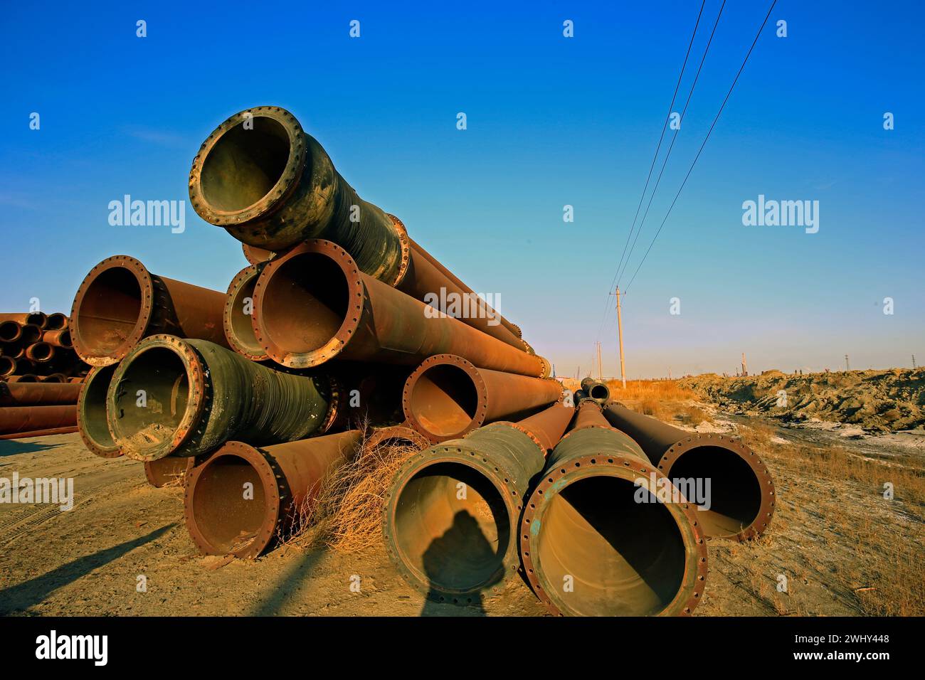 The rusty pipe Stock Photo - Alamy
