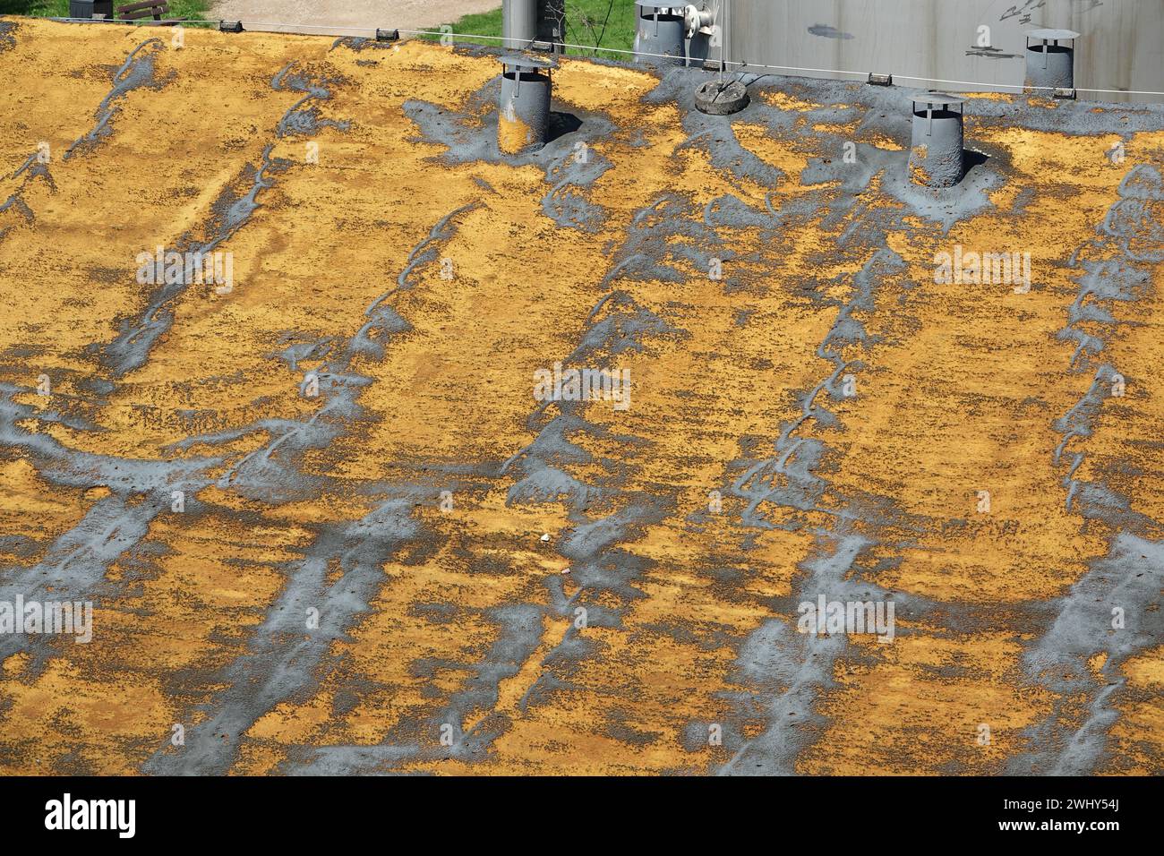 Rust on a tin roof Stock Photo - Alamy