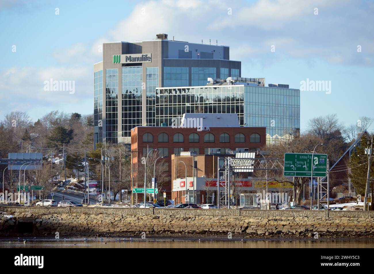 Office buildings in Armdale, Nova Scotia including the former Maritime ...