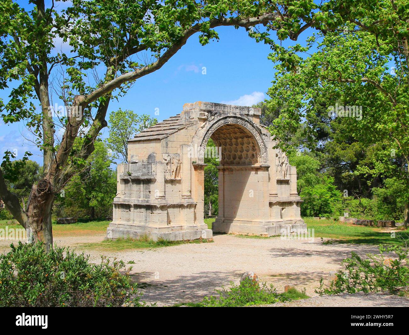 Glanum, ruins, archaeological site, Saint-Remy de Provence, France ...