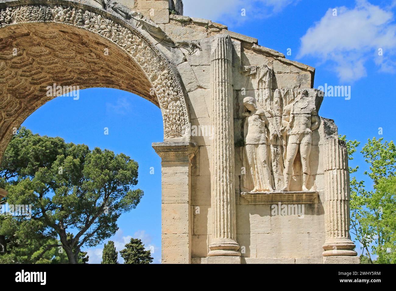 Glanum, ruins, archaeological site, Saint-Remy de Provence, France ...