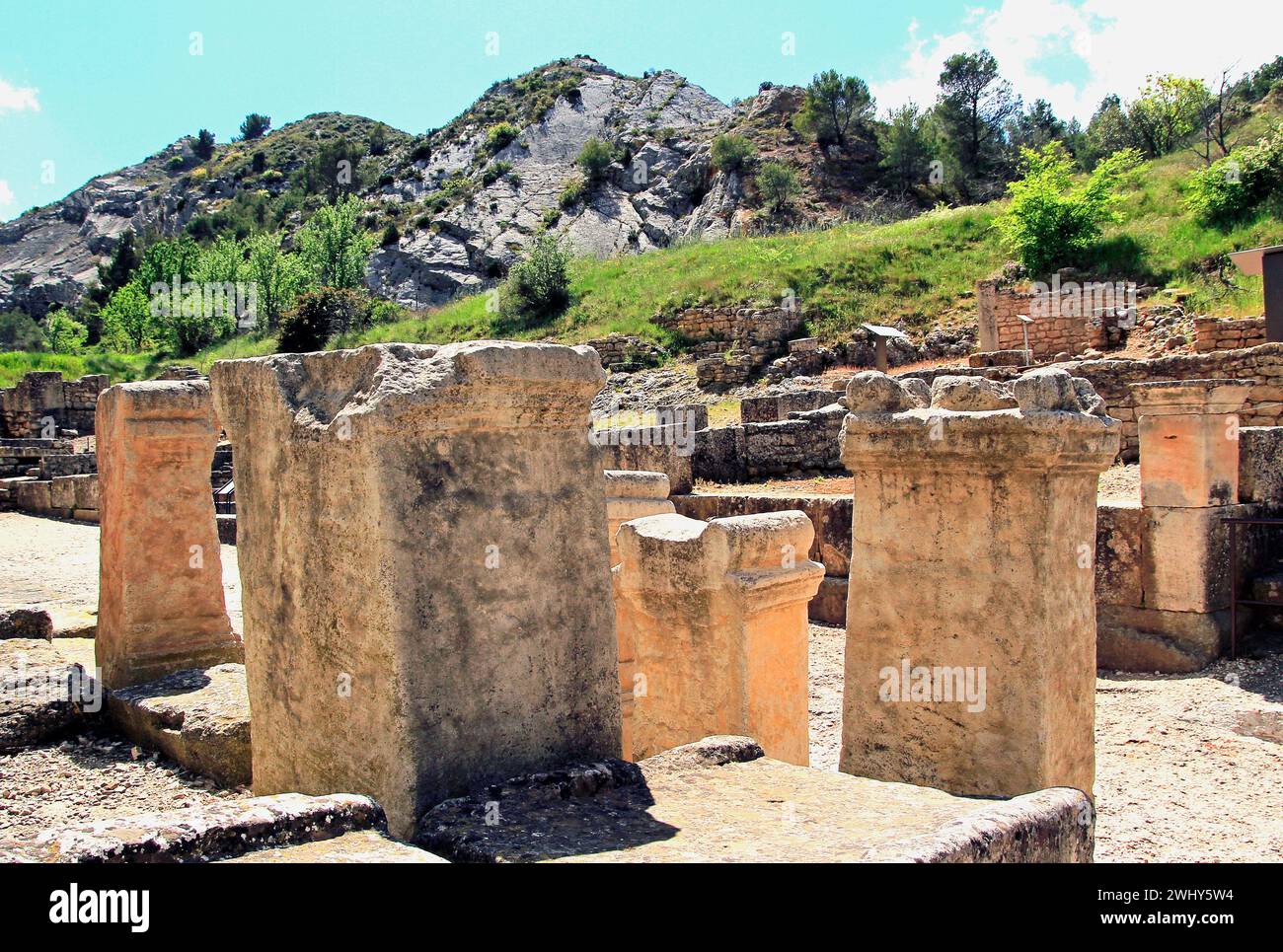 Glanum, ruins, archaeological site, Saint-Remy de Provence, France ...