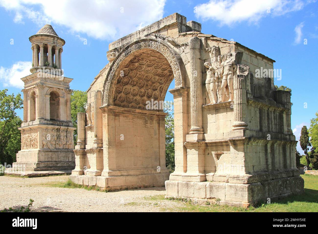 Glanum, ruins, archaeological site, Saint-Remy de Provence, France ...