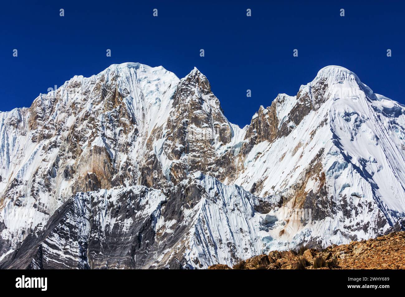 The Cordillera Blanca in the northern Andes of Peru is the highest ...