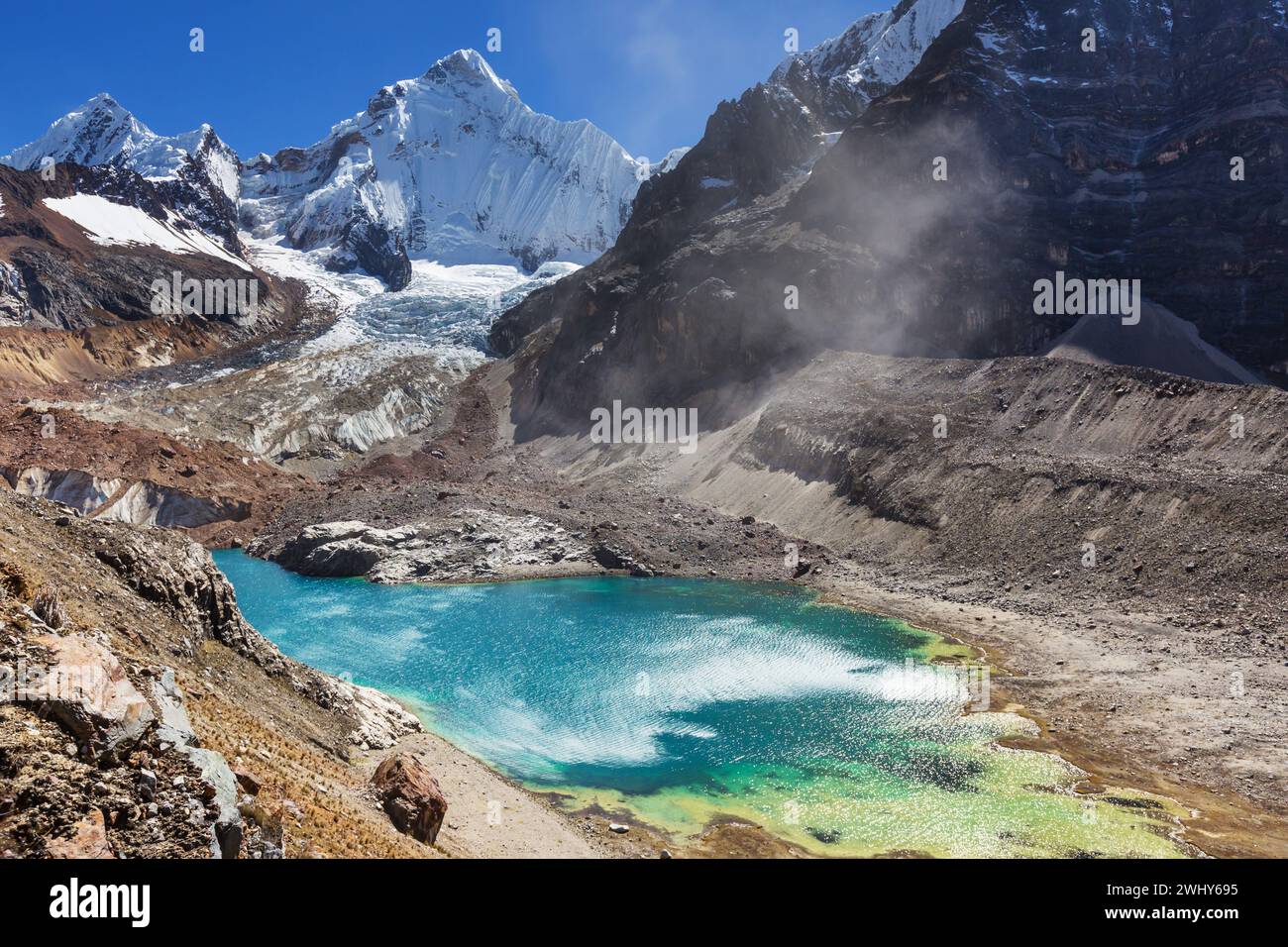 The Cordillera Blanca in the northern Andes of Peru is the highest ...