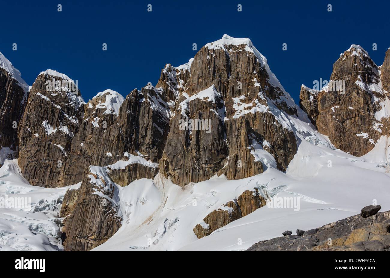 The Cordillera Blanca in the northern Andes of Peru is the highest ...