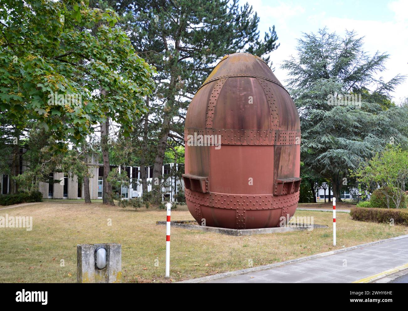 Steel Converter at the University Kirchberg in the Capital of Luxemburg ...