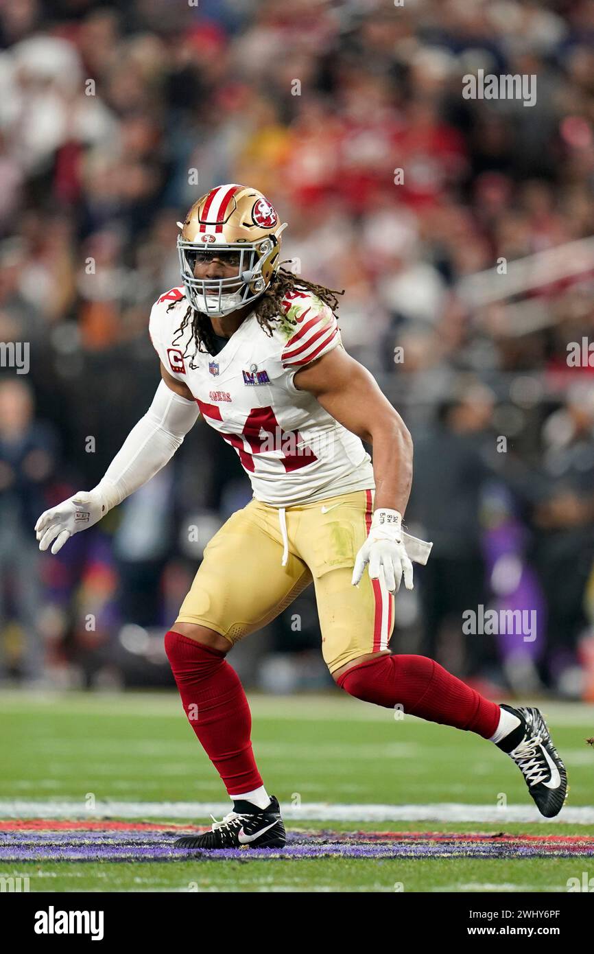 San Francisco 49ers linebacker Fred Warner (54) drops into coverage ...