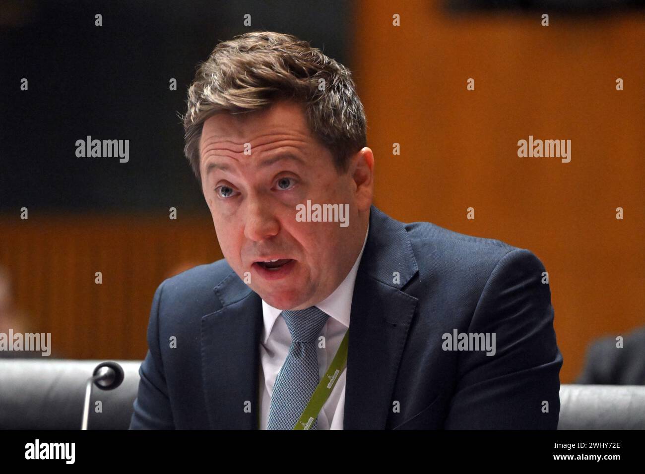 Canberra, Australia. 12th Feb, 2024. Home Affairs Assistant Secretary ...