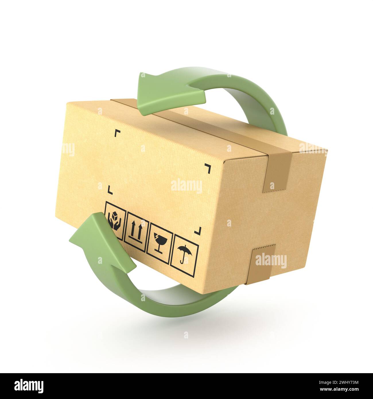 Cardboard box online shopping Cut Out Stock Images & Pictures - Alamy