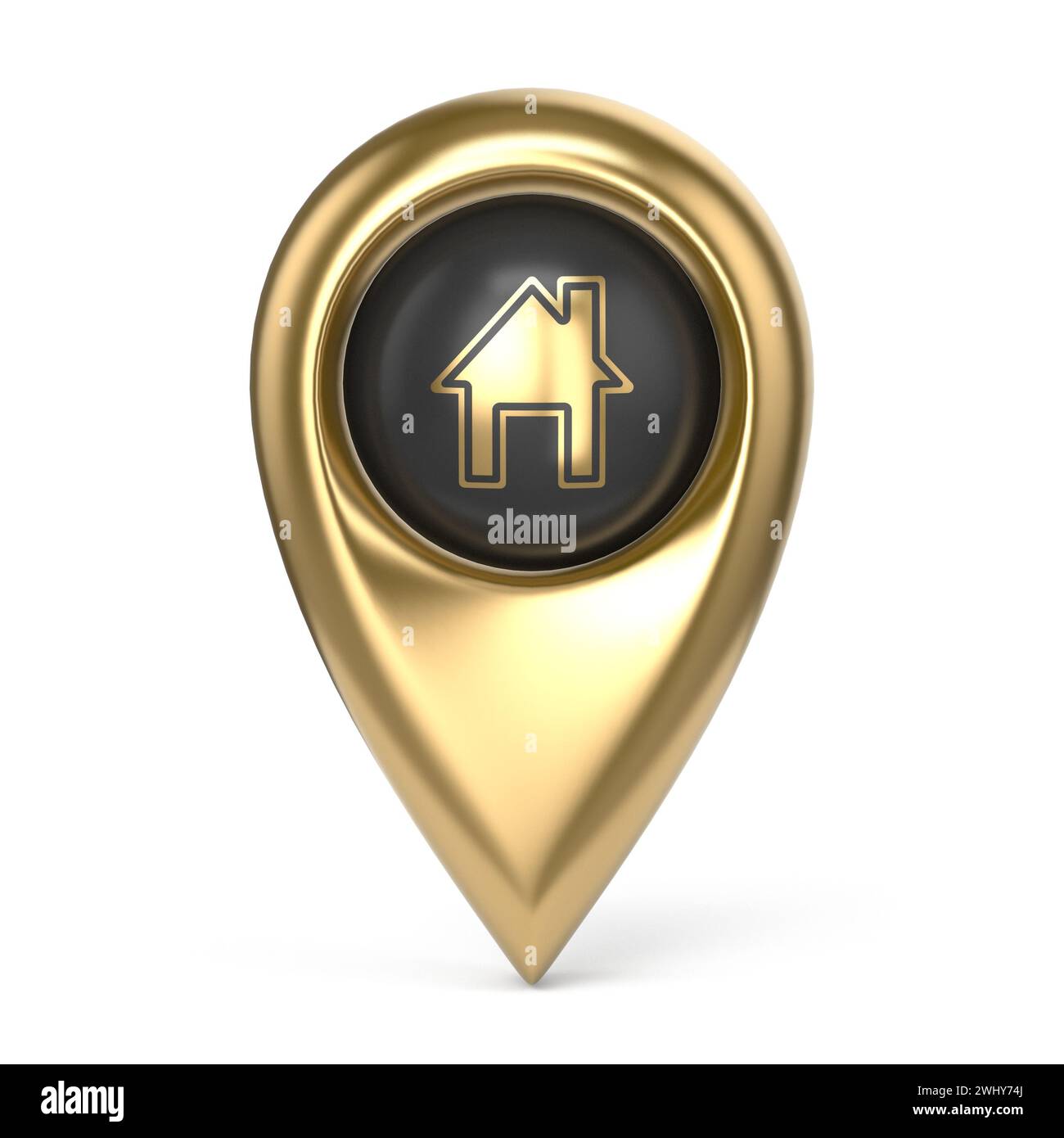 Map pointer home 3d hi-res stock photography and images - Alamy