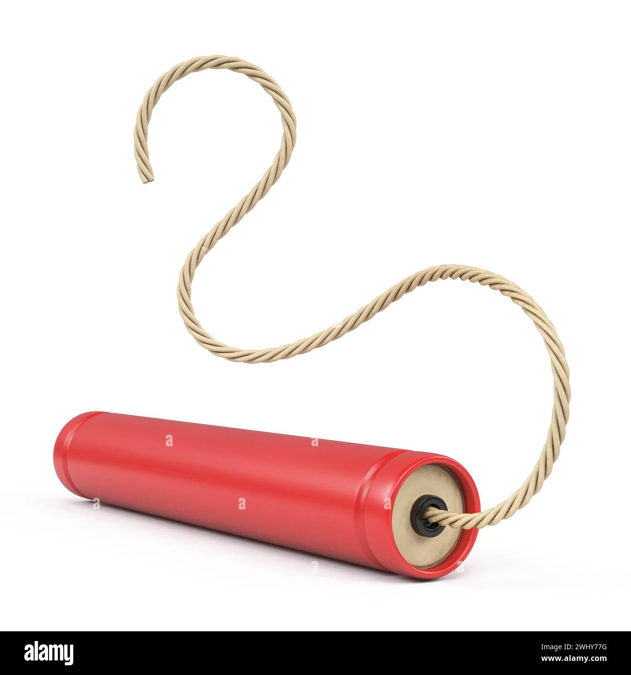 Dynamite TNT stick 3D rendering illustration isolated on white ...