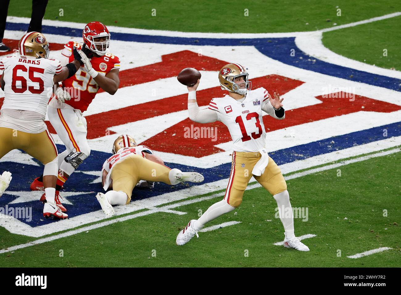 San Francisco 49ers quarterback Brock Purdy (13) throws during the 1st ... San Francisco 49ers quarterback Brock Purdy (13) throws during the 1st ...