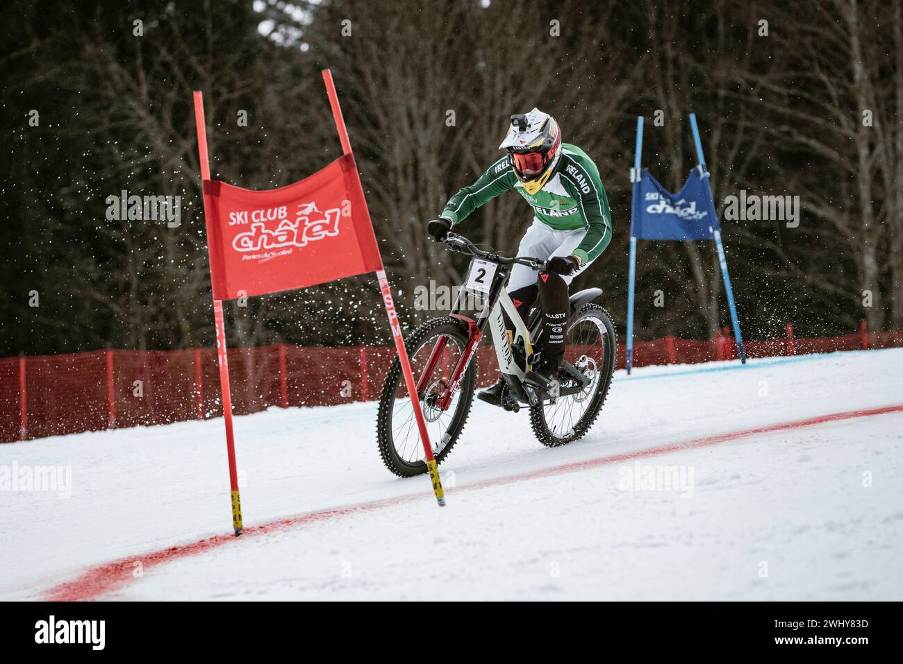 Henry KERR of Ireland, 3rd place in the Men Elite Dual Slalom during ...