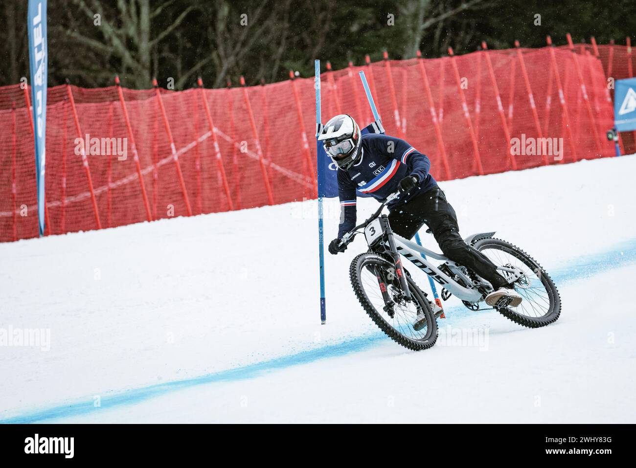 Vincent TUPIN of France, 2nd place in the Men Elite Dual Slalom during ...