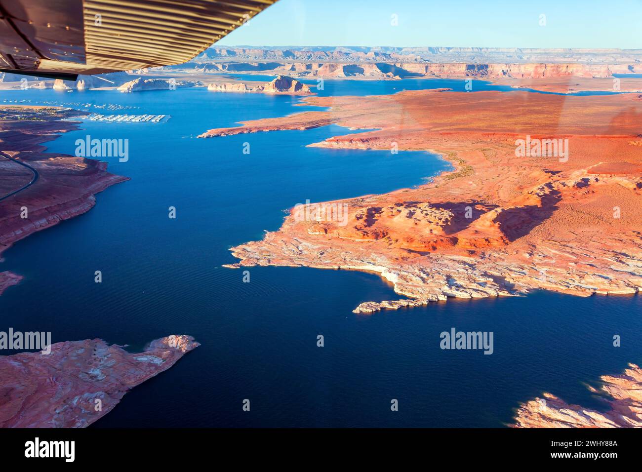 Landscape under the wing Stock Photo - Alamy