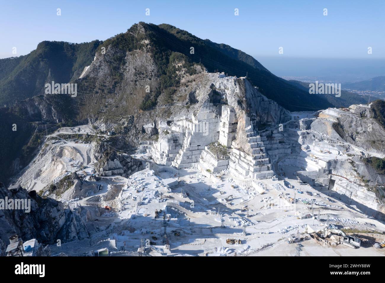 Aerial view white marble hi-res stock photography and images - Alamy