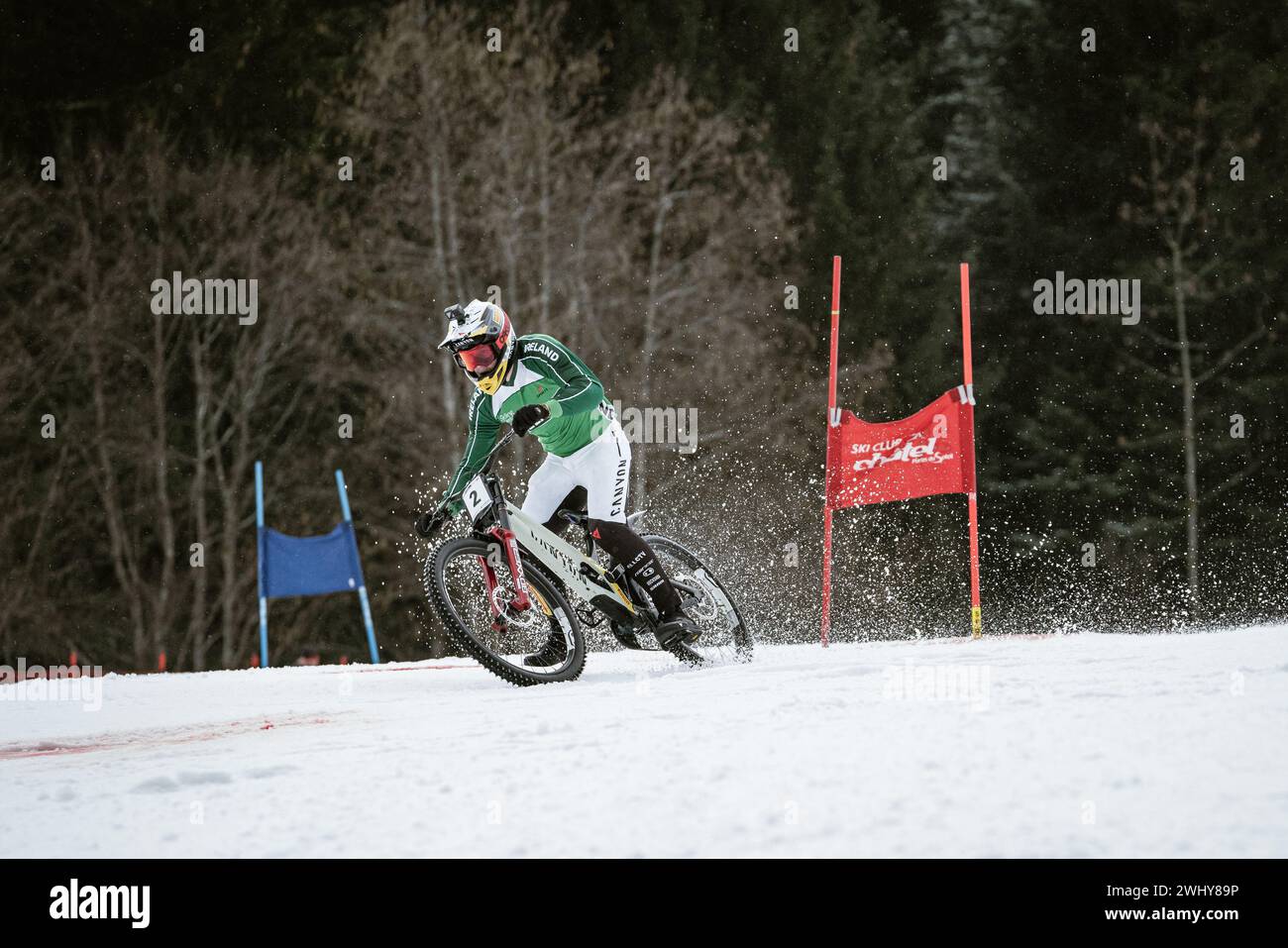 Henry KERR of Ireland, 3rd place in the Men Elite Dual Slalom during ...