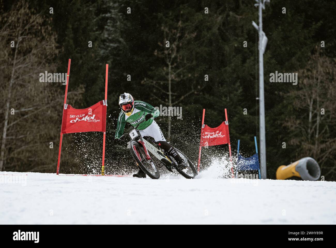 Henry KERR of Ireland, 3rd place in the Men Elite Dual Slalom during ...