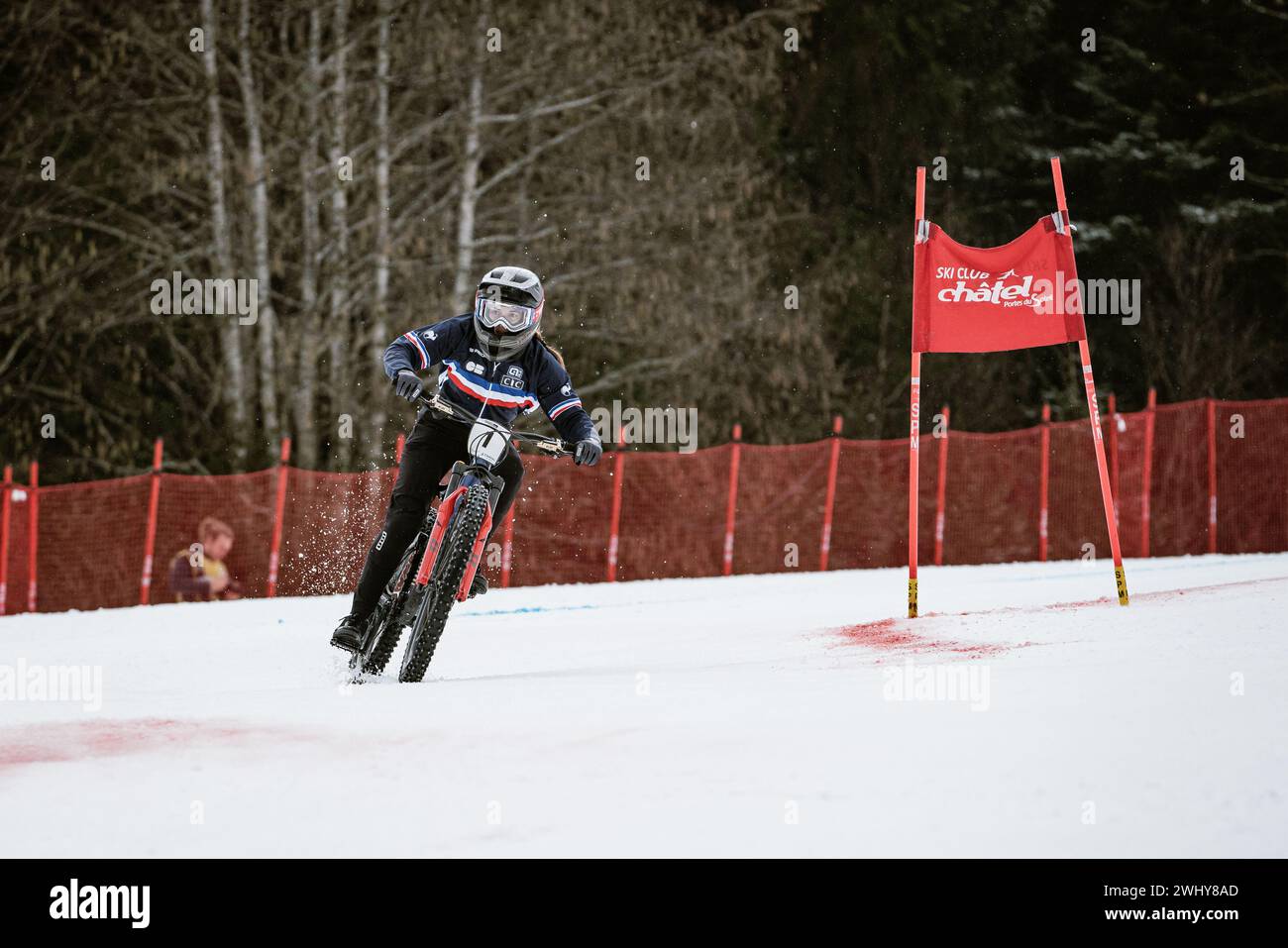 Morgane SUCH of France, 2nd place in the Women Elite Dual Slalom during ...