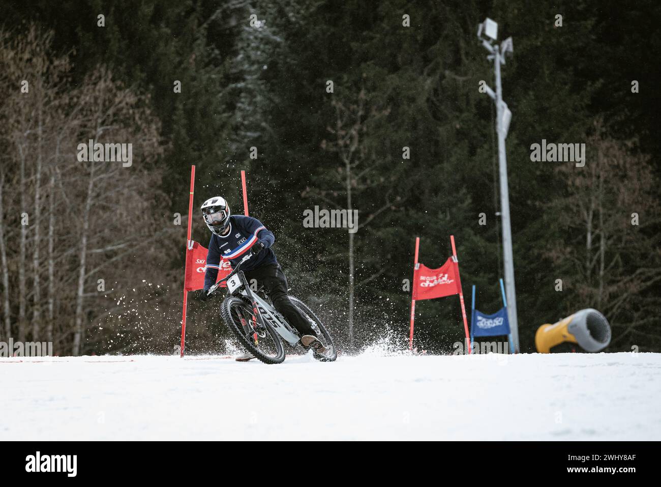 Vincent TUPIN of France, 2nd place in the Men Elite Dual Slalom during ...
