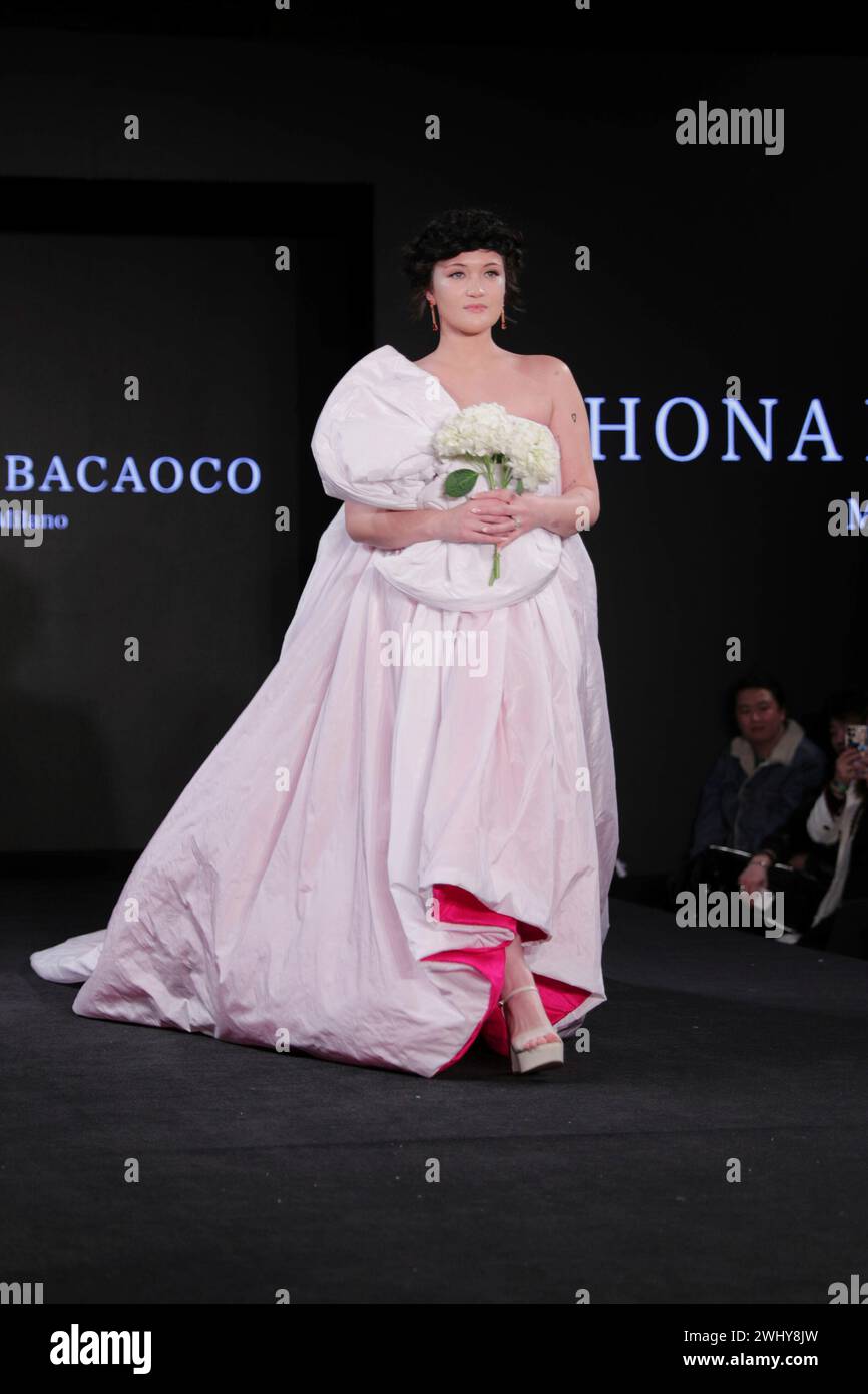 New York, USA, February 10, 2024 - Filipino fashion designer Chona ...