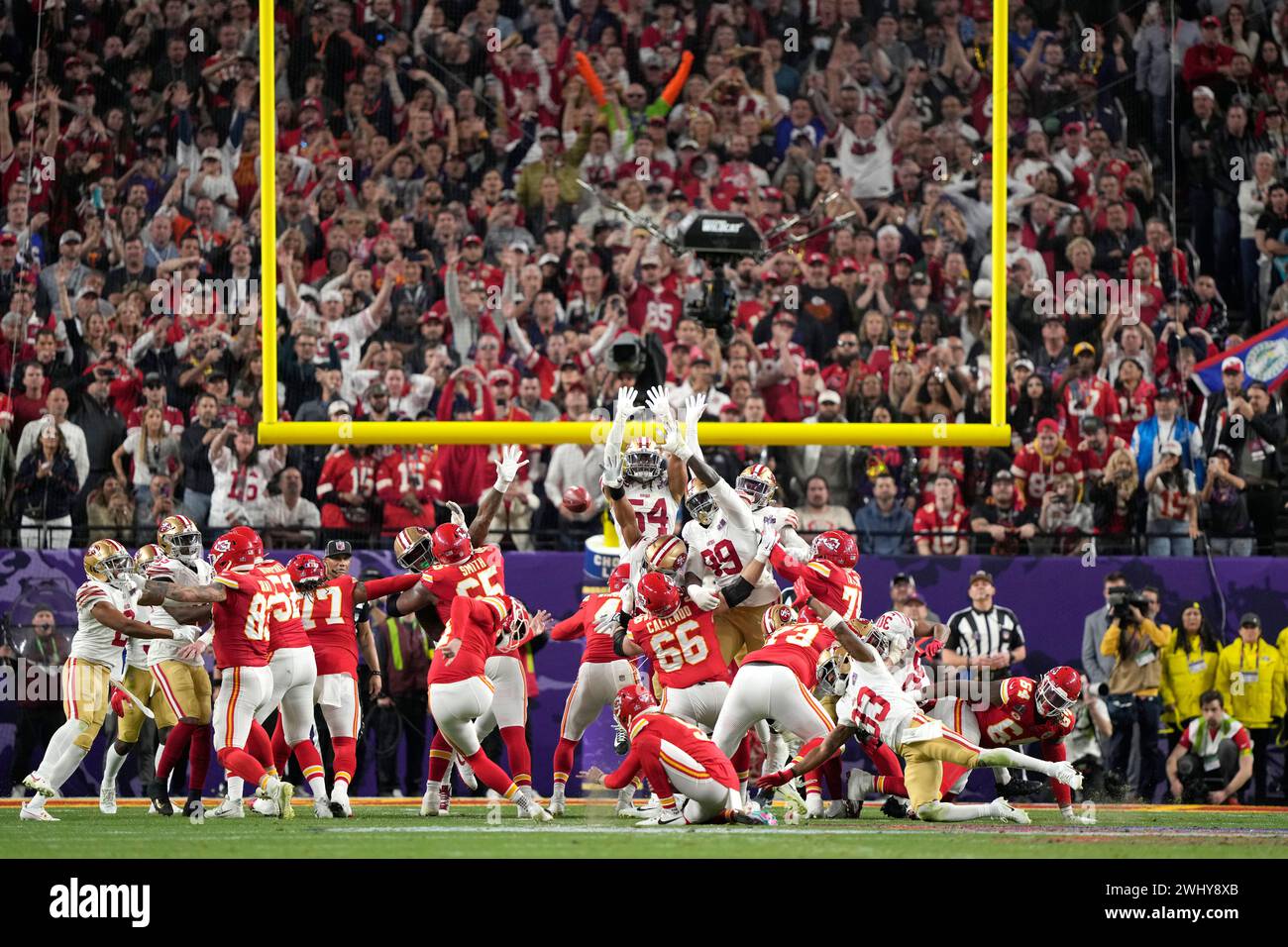 Kansas City Chiefs kicker Harrison Butker (7) kicks a field goal during ...