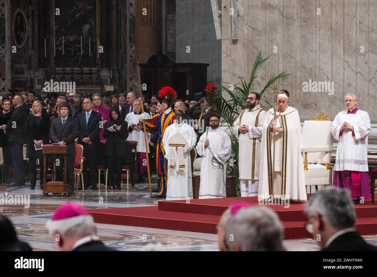 Vatican, Vatican. 11th Feb, 2024. Argentina's President Javier Milei ...
