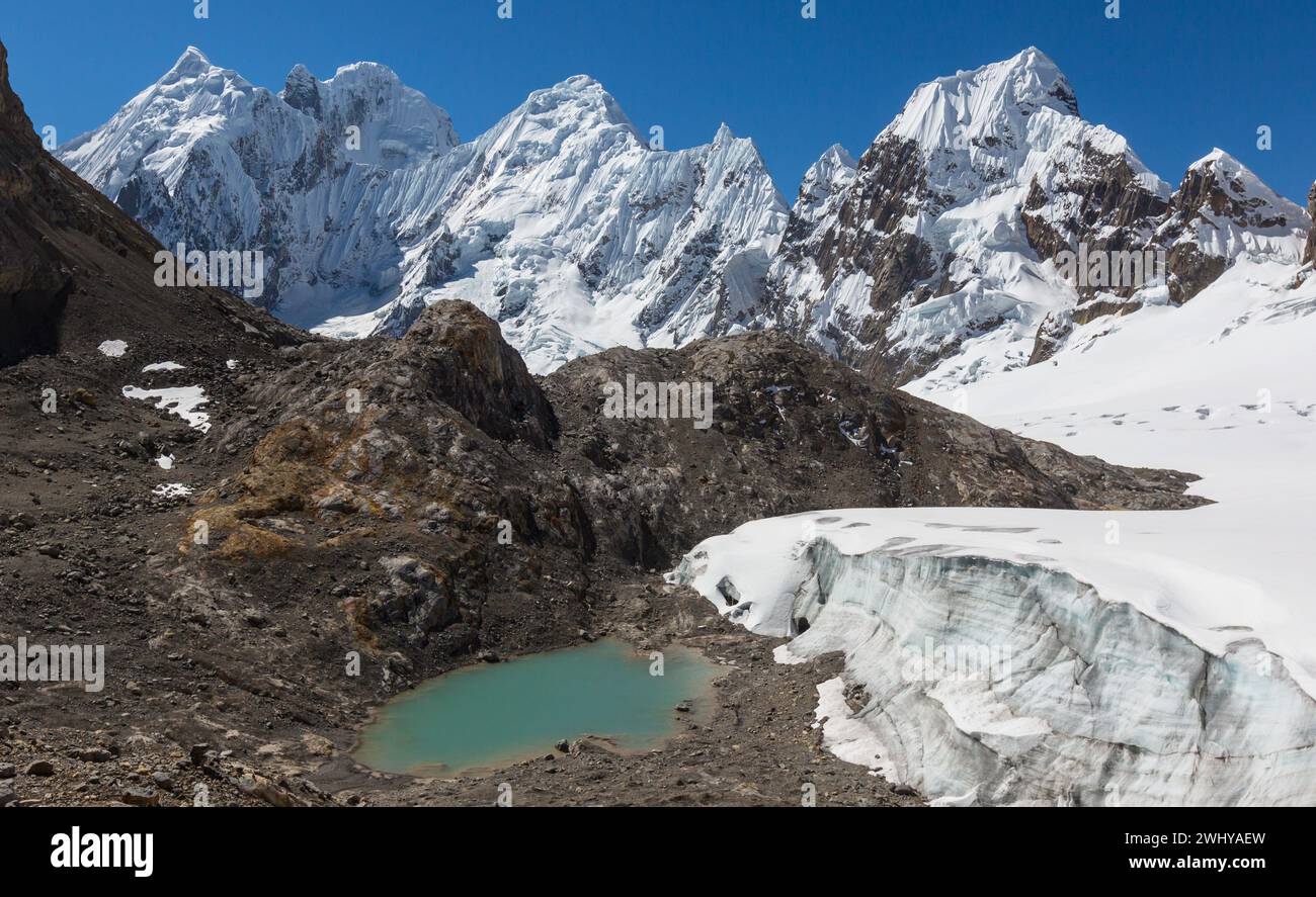 The Cordillera Blanca in the northern Andes of Peru is the highest ...