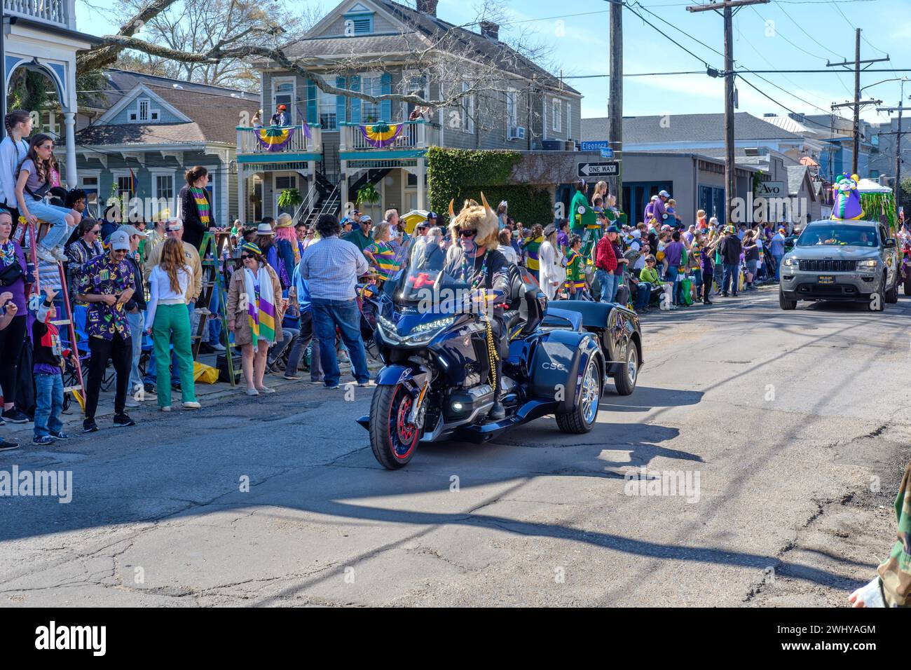 NEW ORLEANS, LA, USA - FEBRUARY 19, 2023: Krewe of Thoth Mardi Gras ...