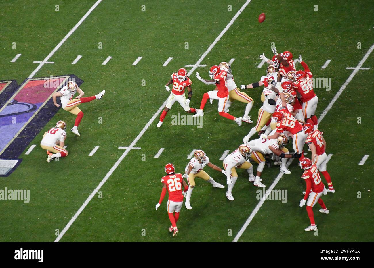 Las Vegas, United States. 11th Feb, 2024. San Francisco 49ers place ...