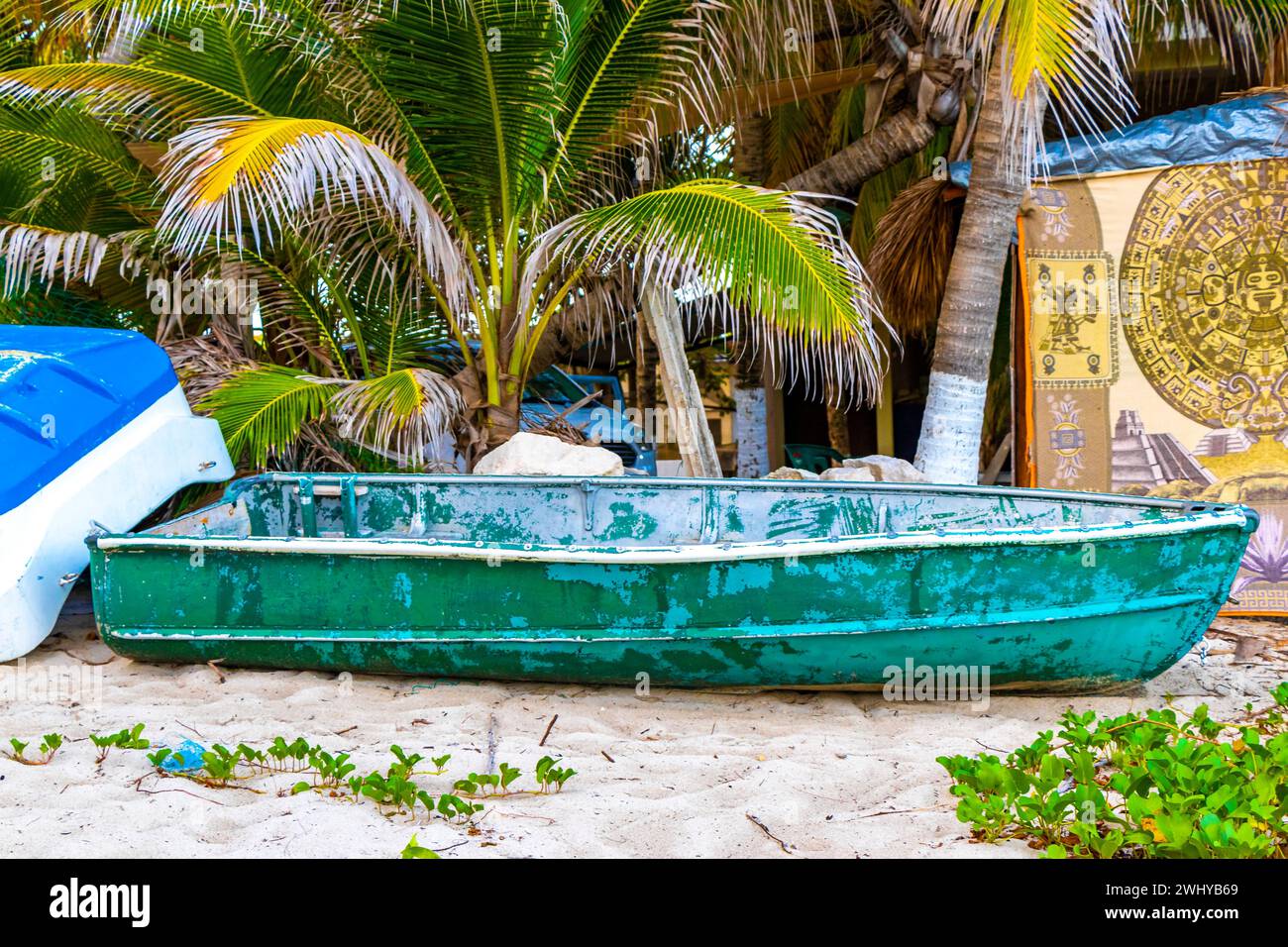 Playa del Carmen Quintana Roo Mexico 14. August 2023 Boat yacht ...