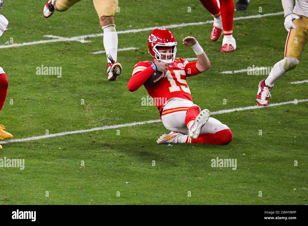Las Vegas, USA. 11th Feb, 2024. Kansas City Chiefs quarterback #15 ...