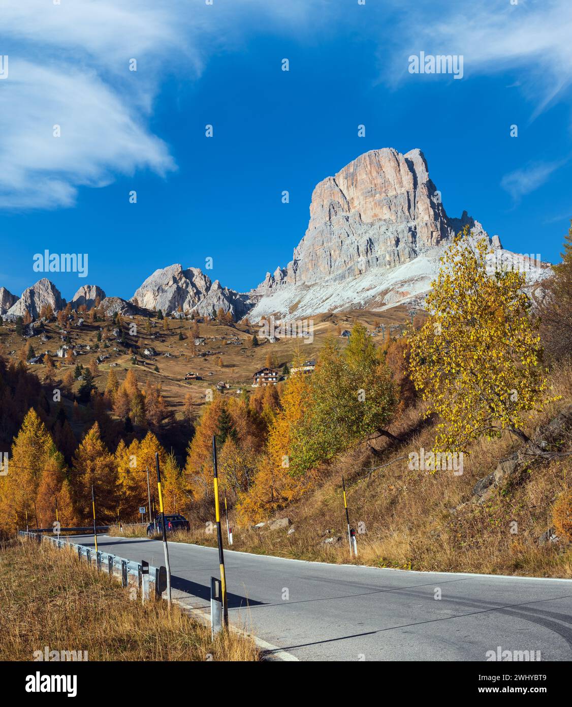 Italian Dolomites peaceful view from Giau Pass Stock Photo - Alamy