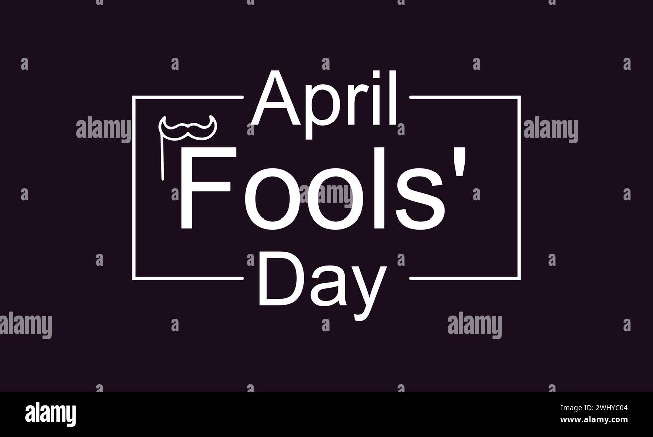 Happy Aprils' Fool Day Text illustration design Stock Vector Image ...