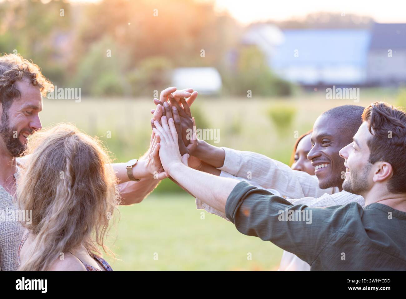 Close up diverse group hi-res stock photography and images - Alamy