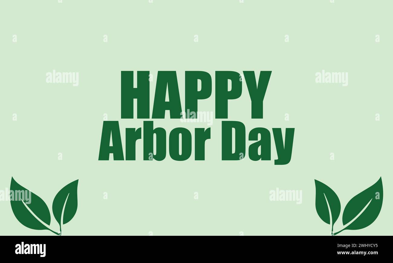 Happy arbor day vector vectors hi-res stock photography and images - Alamy