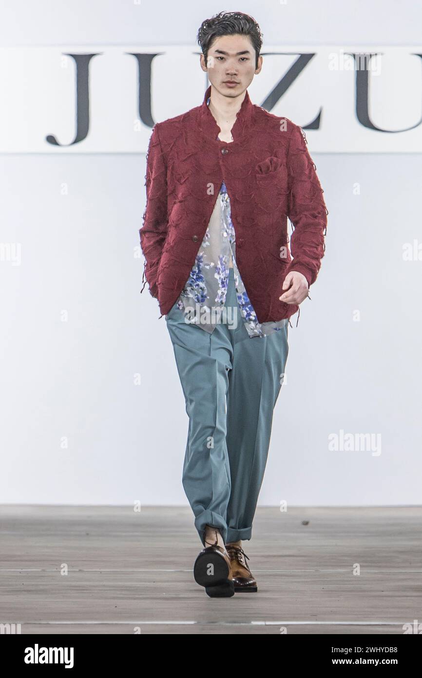 February 11th 2024 - New York,USA - Juzui Fall Winter 2024 runway at ...